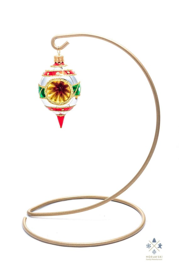 Oval With Reflector Handmade Glass Christmas Ornament Made - Etsy