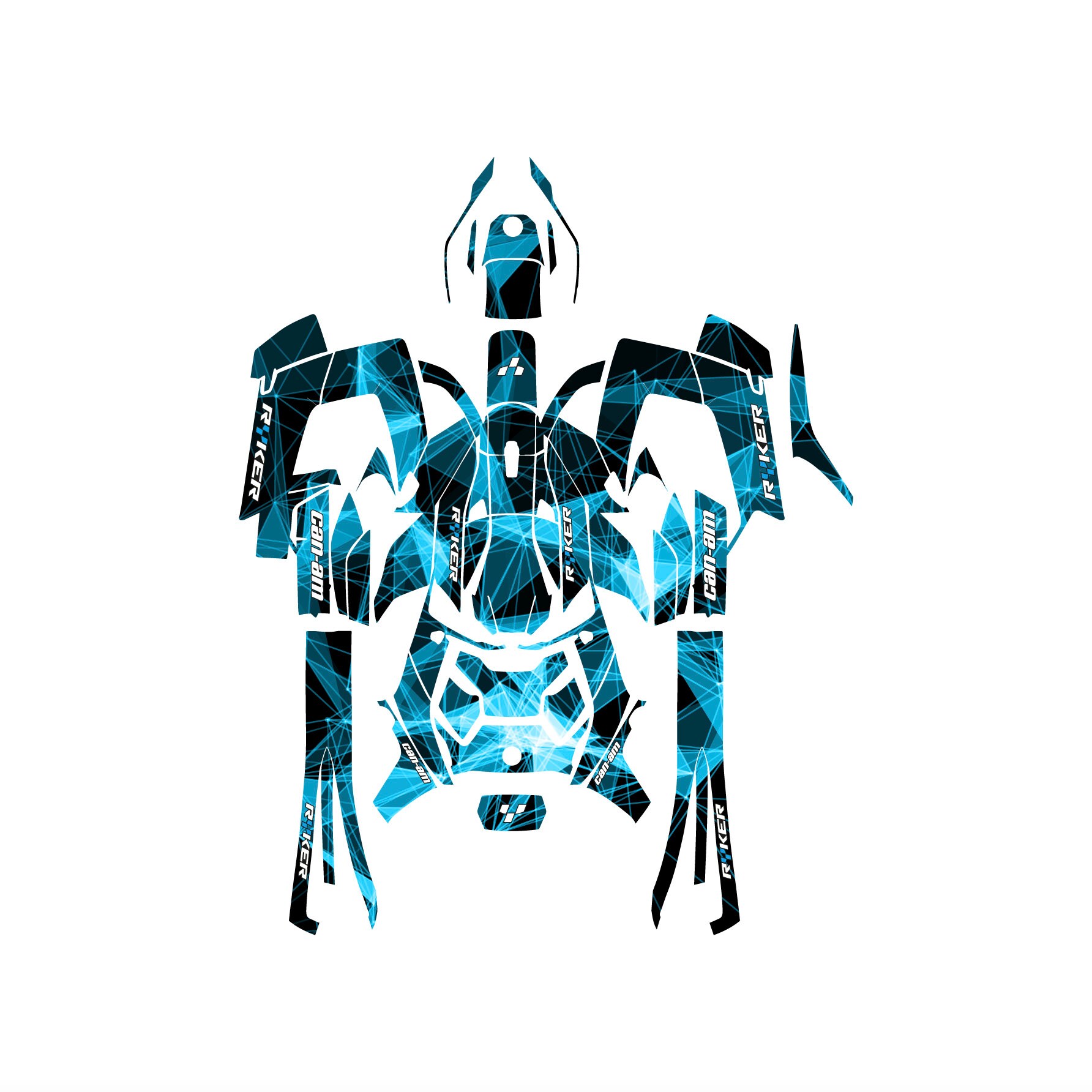 BRP Can am RYKER Canam Complete Wrap Graphic Kit Decals Spyder Etsy