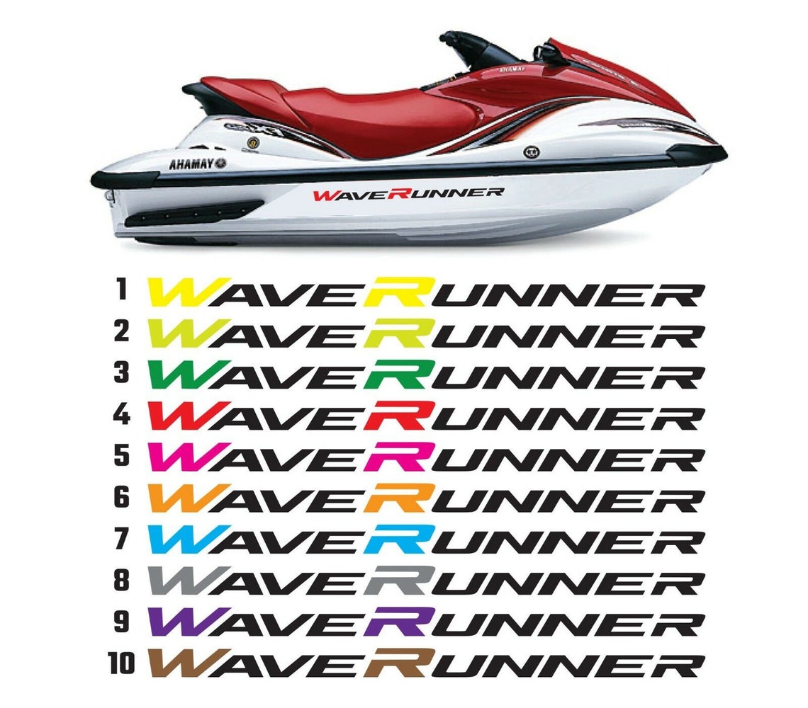 Yamaha waverunner hull decals trailer sticker fx vx fzr wave | Etsy