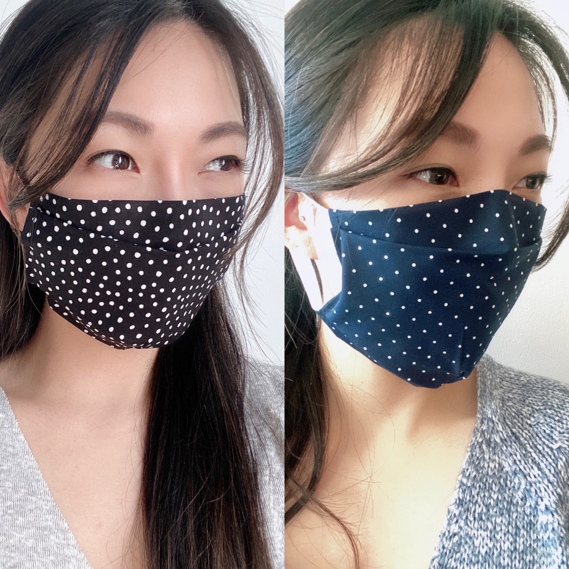 Face Mask with Nose WireFilter Pocket Cotton Washable | Etsy