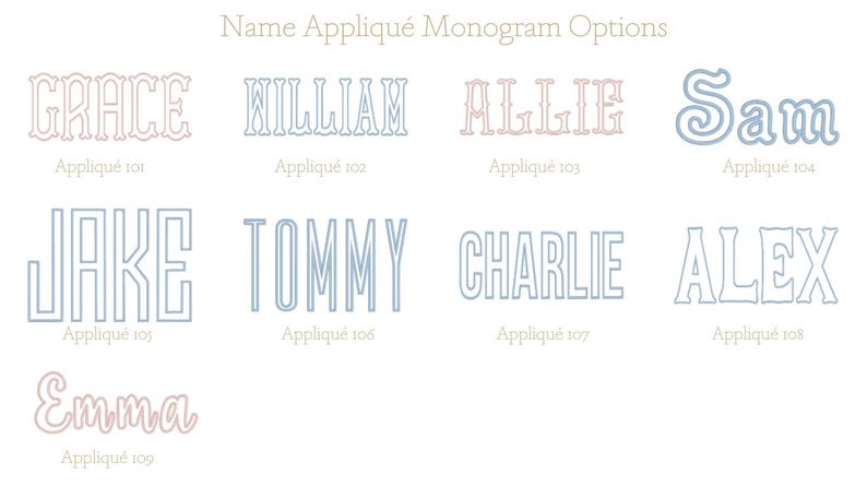 Name Appliqué Monogram Pillow Cover - Etsy