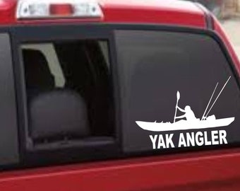 Kayak Fishing Sticker Kayaking Decal Kayaking Gifts Kayak - Etsy
