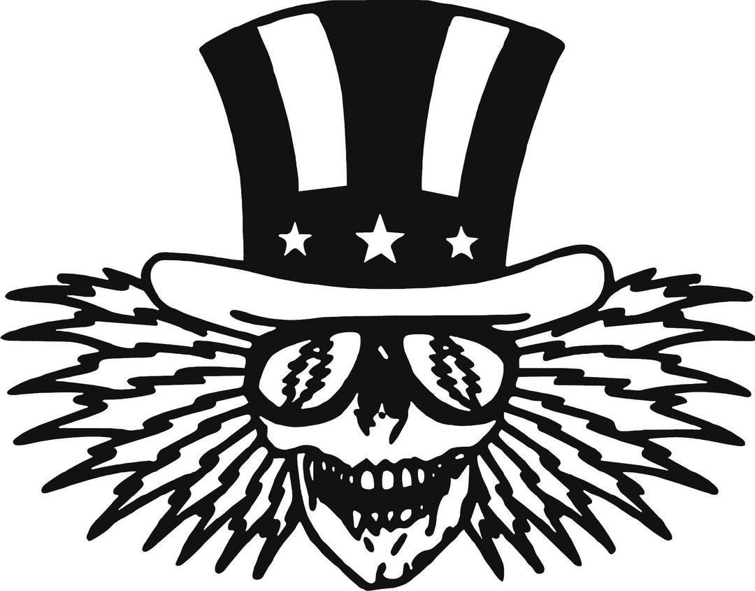 Grateful Dead Uncle Sam Decal Sticker - Etsy