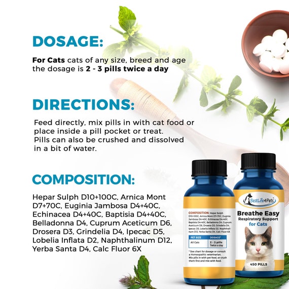 Breathe Easy For Cats Flu, Cough Asthma Remedy