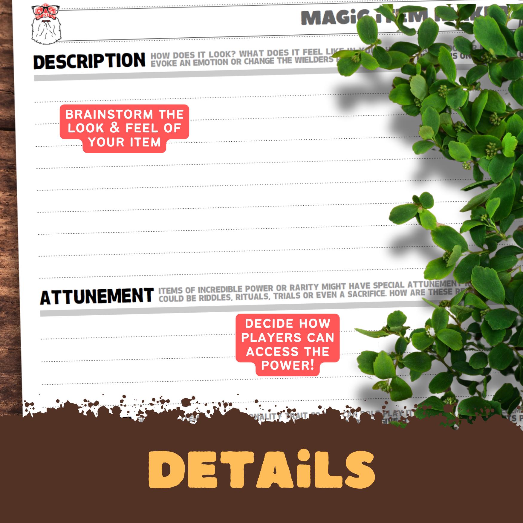 D&D 5E Magic Item Card Creator: RPG Treasure Builder (digital Download ...