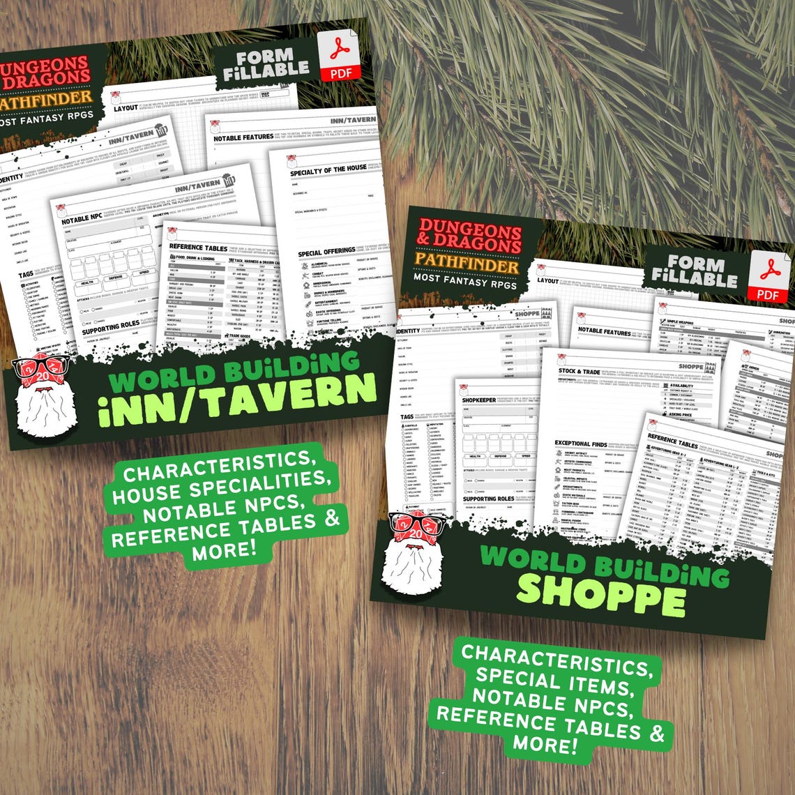 Dnd World Builder Bundle: RPG Campaign Creator (fillable PDF) - Etsy