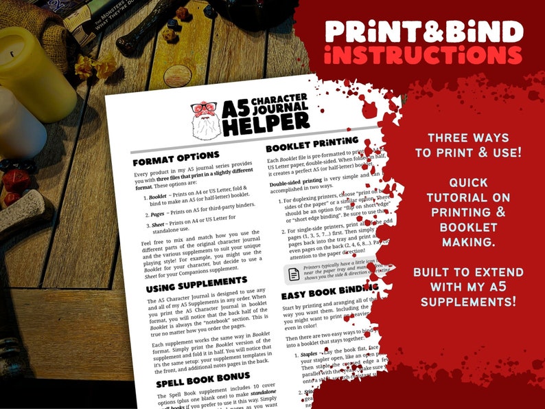 Dnd 5e Spell Book Supplement to Character Journal for Dungeons ...