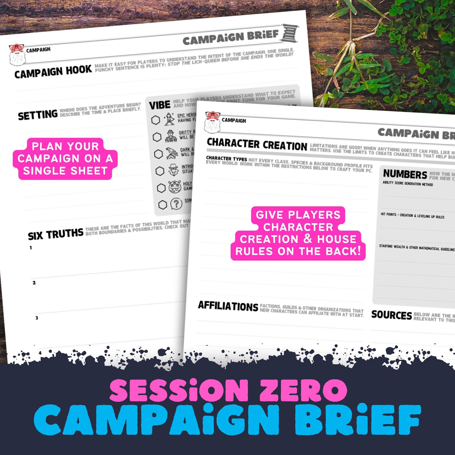 Dnd Session Zero Bundle - Etsy