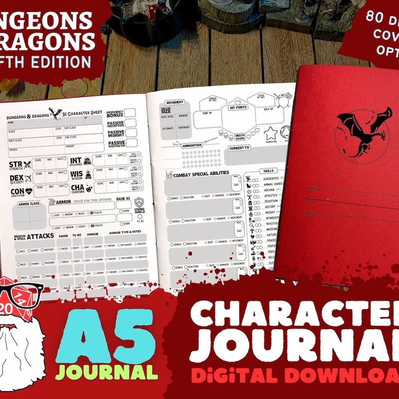 D&d Journal A5 - Etsy UK