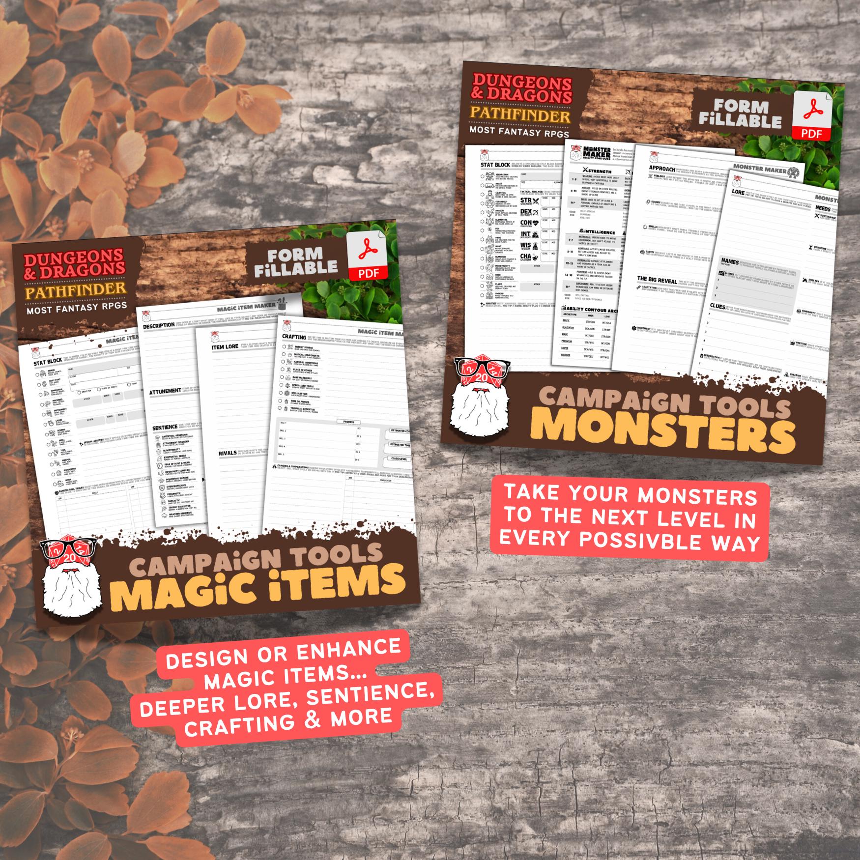 Dnd DM Campaign Journal: RPG Session Planner + NPC Tracker (fillable ...