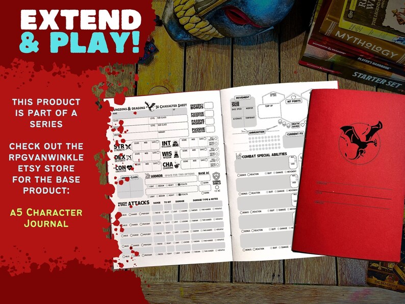 Dnd 5e Spell Book Supplement to Character Journal for Dungeons - Etsy