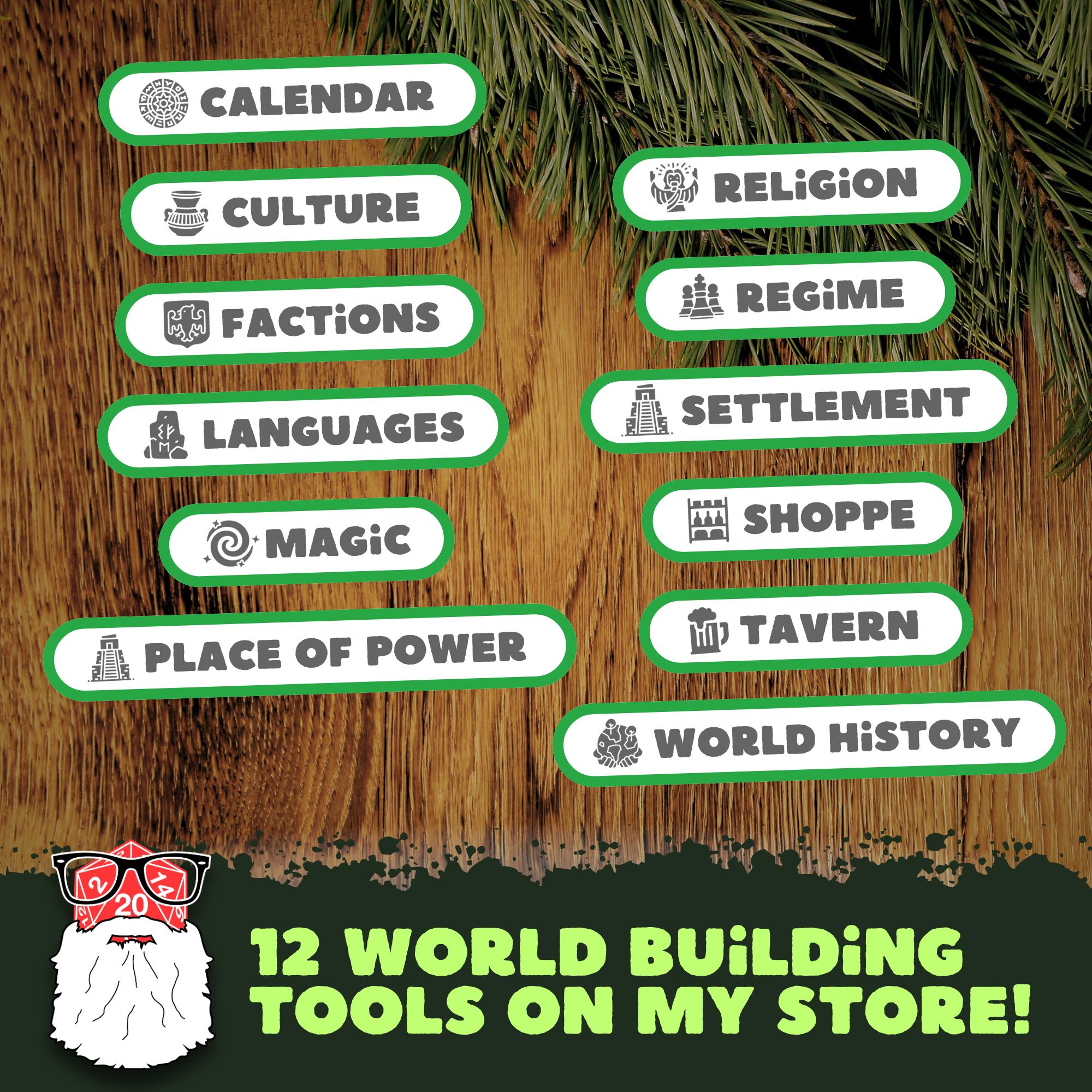 Dnd World Building Template: Culture Creator for RPG (fillable PDF) - Etsy