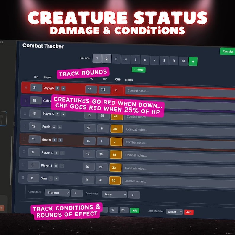 Ai-powered Dnd Combat Tracker: Digital Initiative Manager (1-time ...