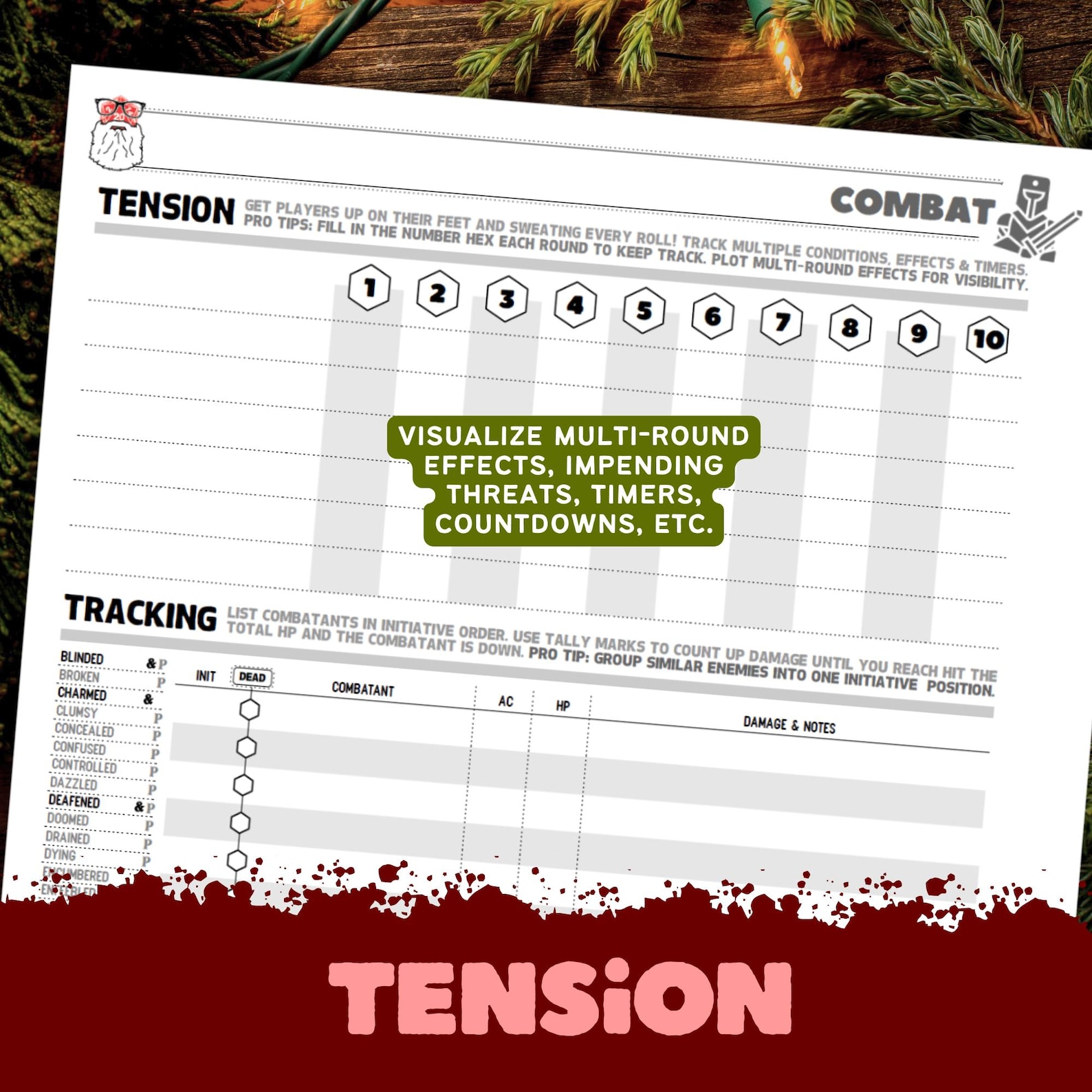 Dnd 5E Combat Encounter Planner: Game Master Battle Organizer (digital ...
