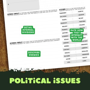 Faction Designer: World Building Template for Rpgs (fillable PDF) - Etsy