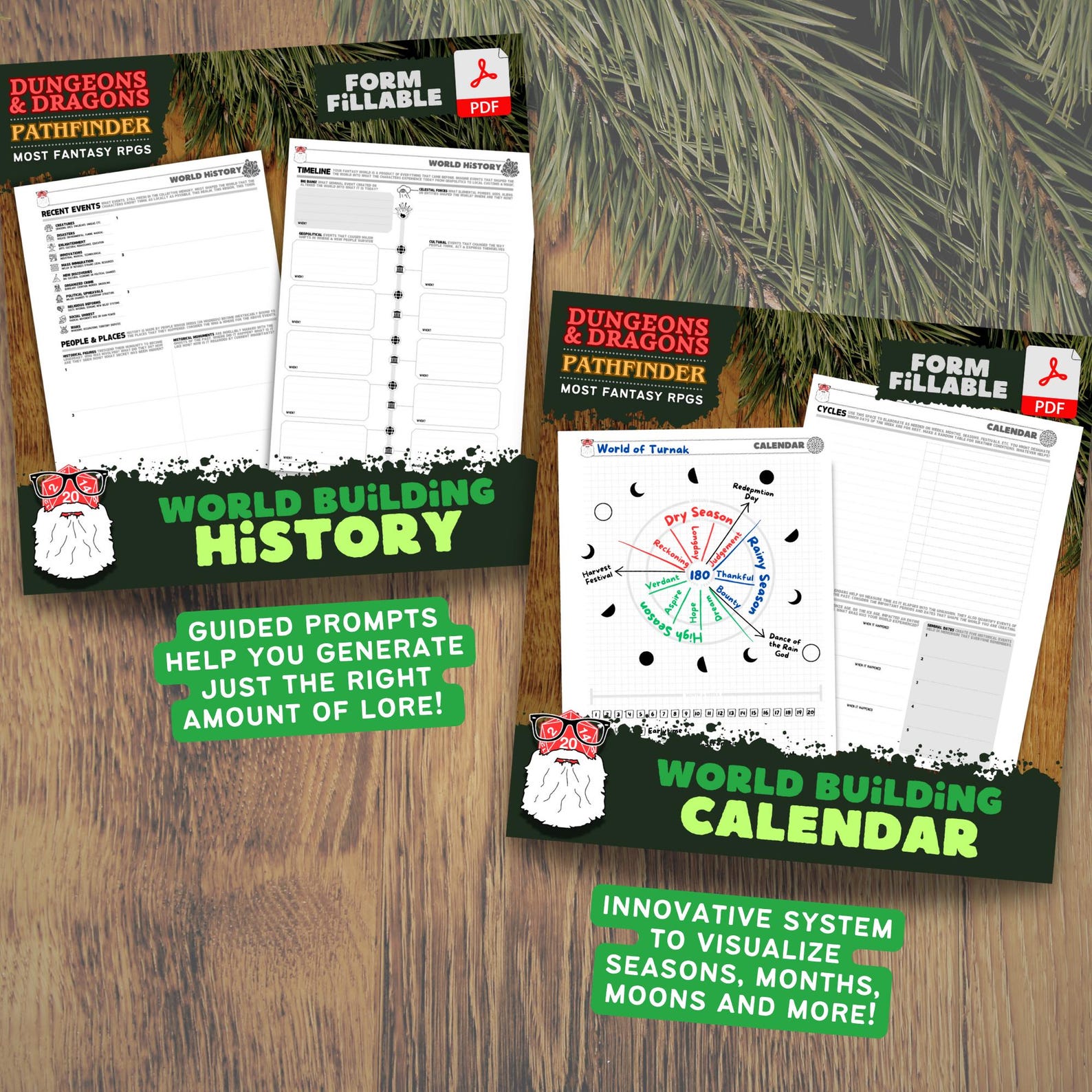 Dnd World Builder Bundle: RPG Campaign Creator (fillable PDF) - Etsy