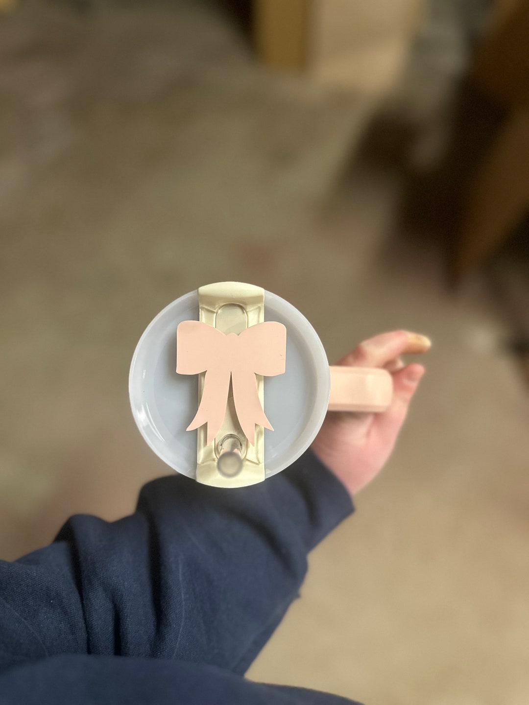 Bow Stanley Topper Bows Bridal Topper Custom Bow Name Plate Stanley ...