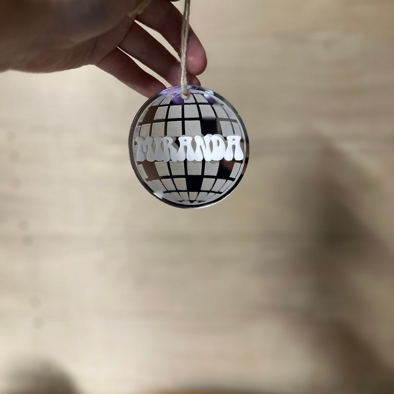 Disco Acrylic Name Tag - Etsy