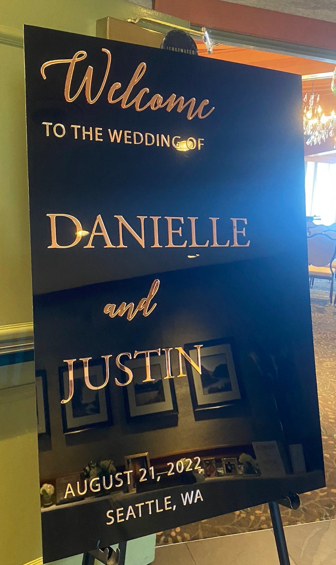 3D Welcome Sign Acrylic Wedding Welcome Sign 3D Acrylic Event Welcome ...