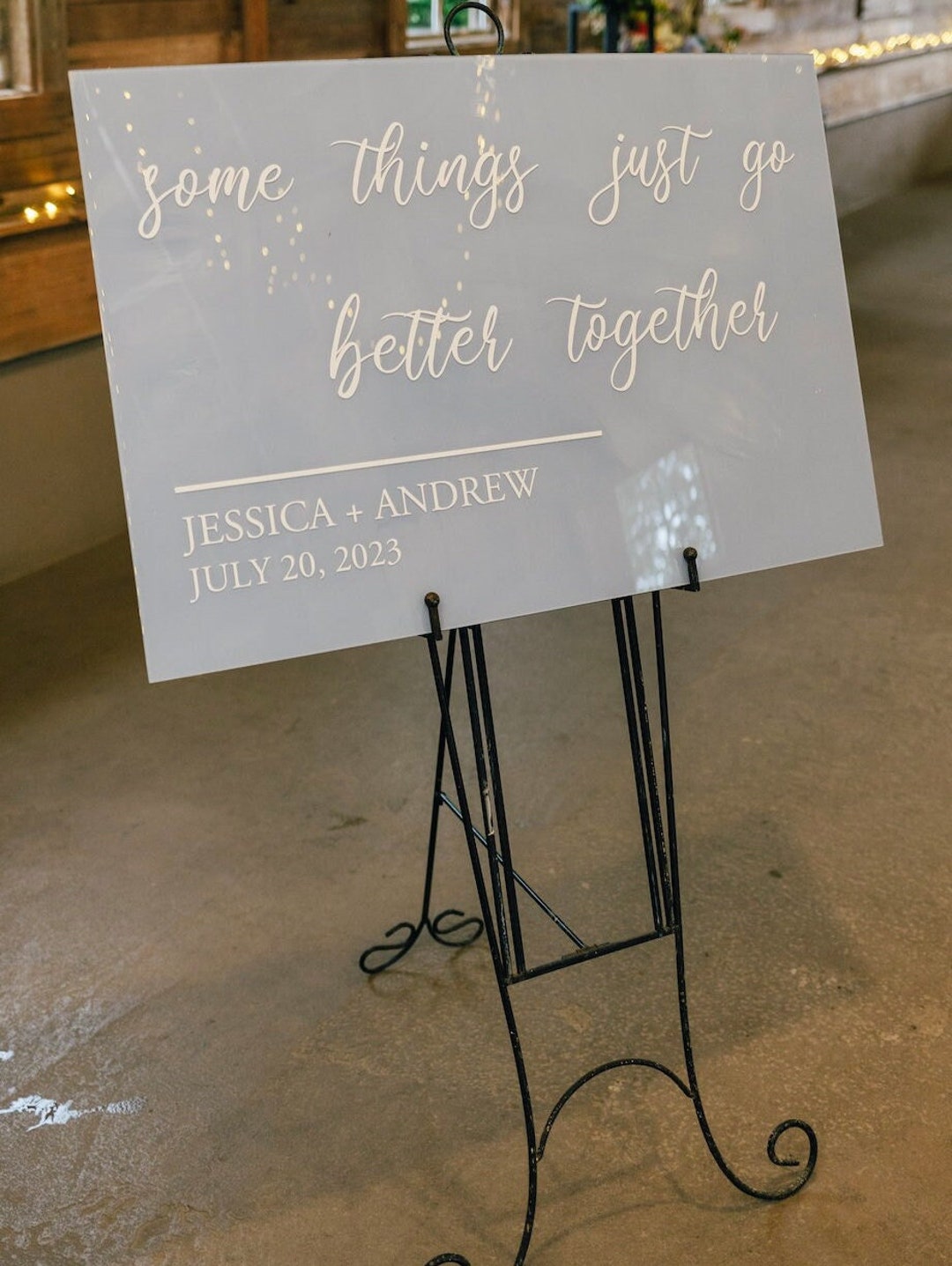Custom Quote Wedding Sign / Custom Acrylic Wedding Sign / - Etsy