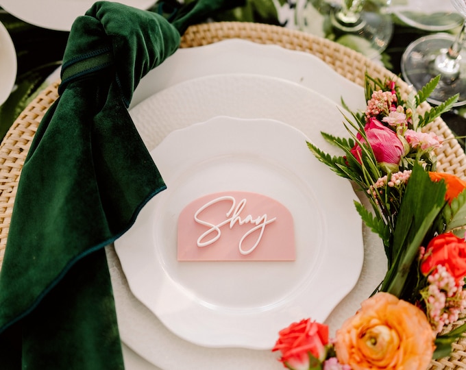 Wedding Place Cards Acrylic Wedding Place Cards Arch Place Cards ...