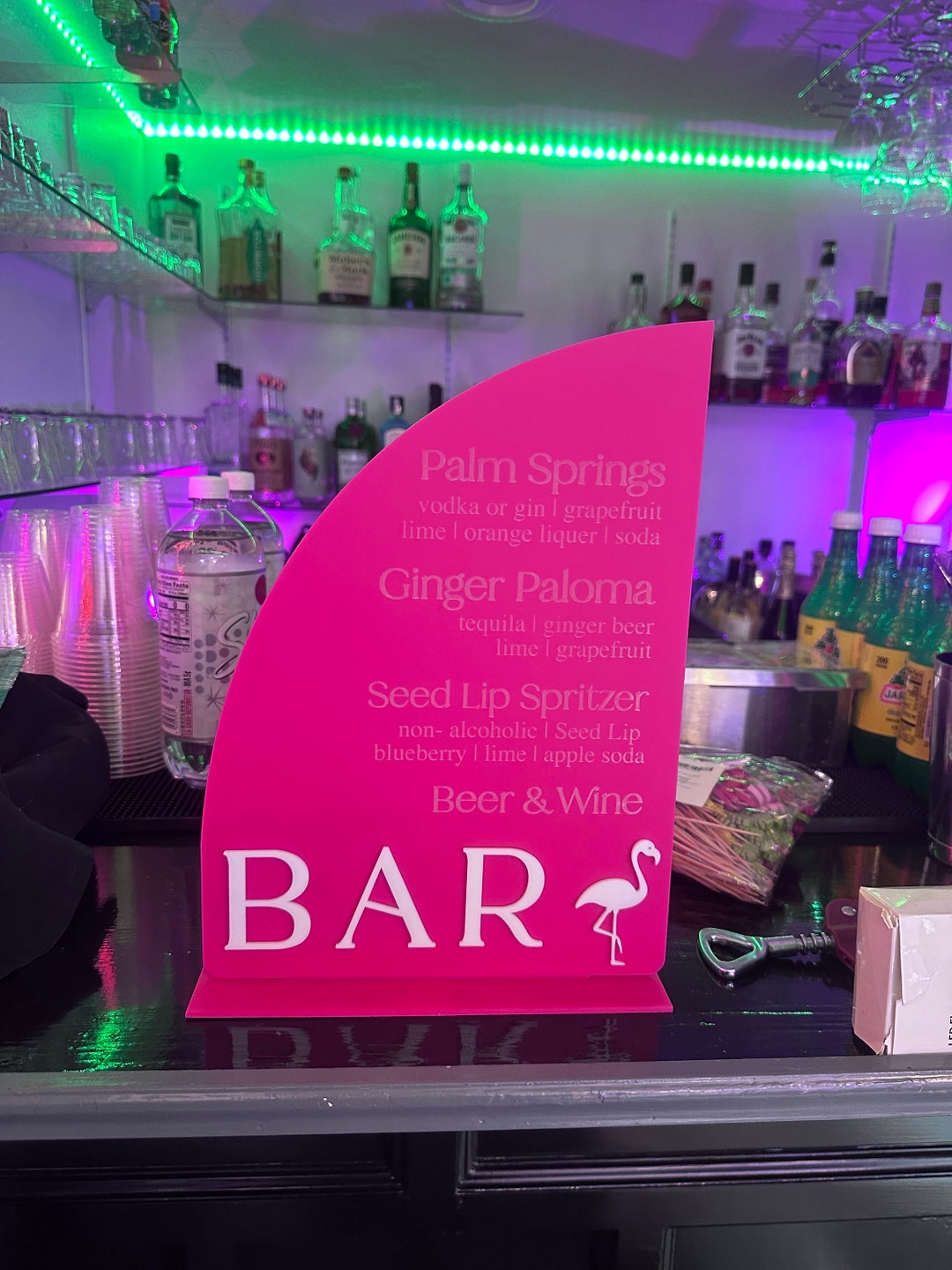 Single Panel Bar Sign Single Arch Bar Sign Custom Bar Sign Wedding Bar ...