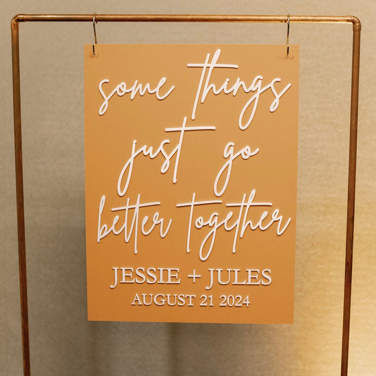 Custom Acrylic Wedding Welcome Sign, 3D Quote & Names - Etsy