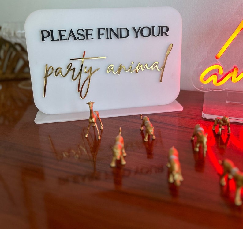 Acrylic Food Signs: Custom Party Buffet Labels - Etsy