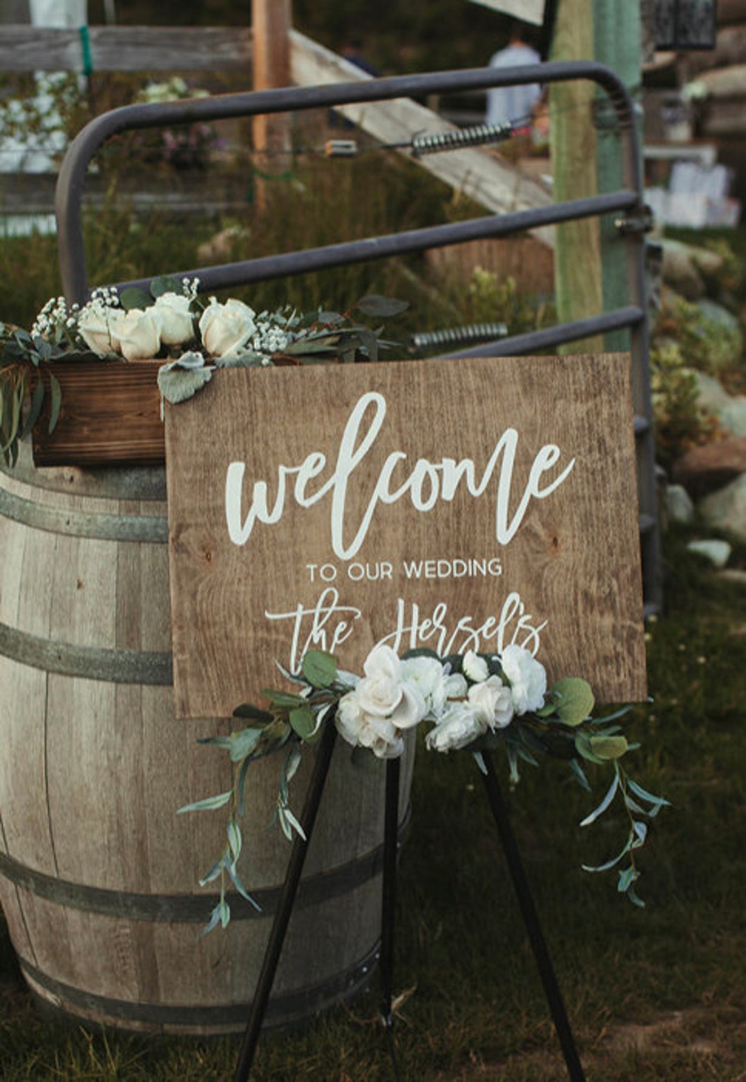 Custom Wedding Welcome Sign Acrylic & Wood Options Personalized With ...