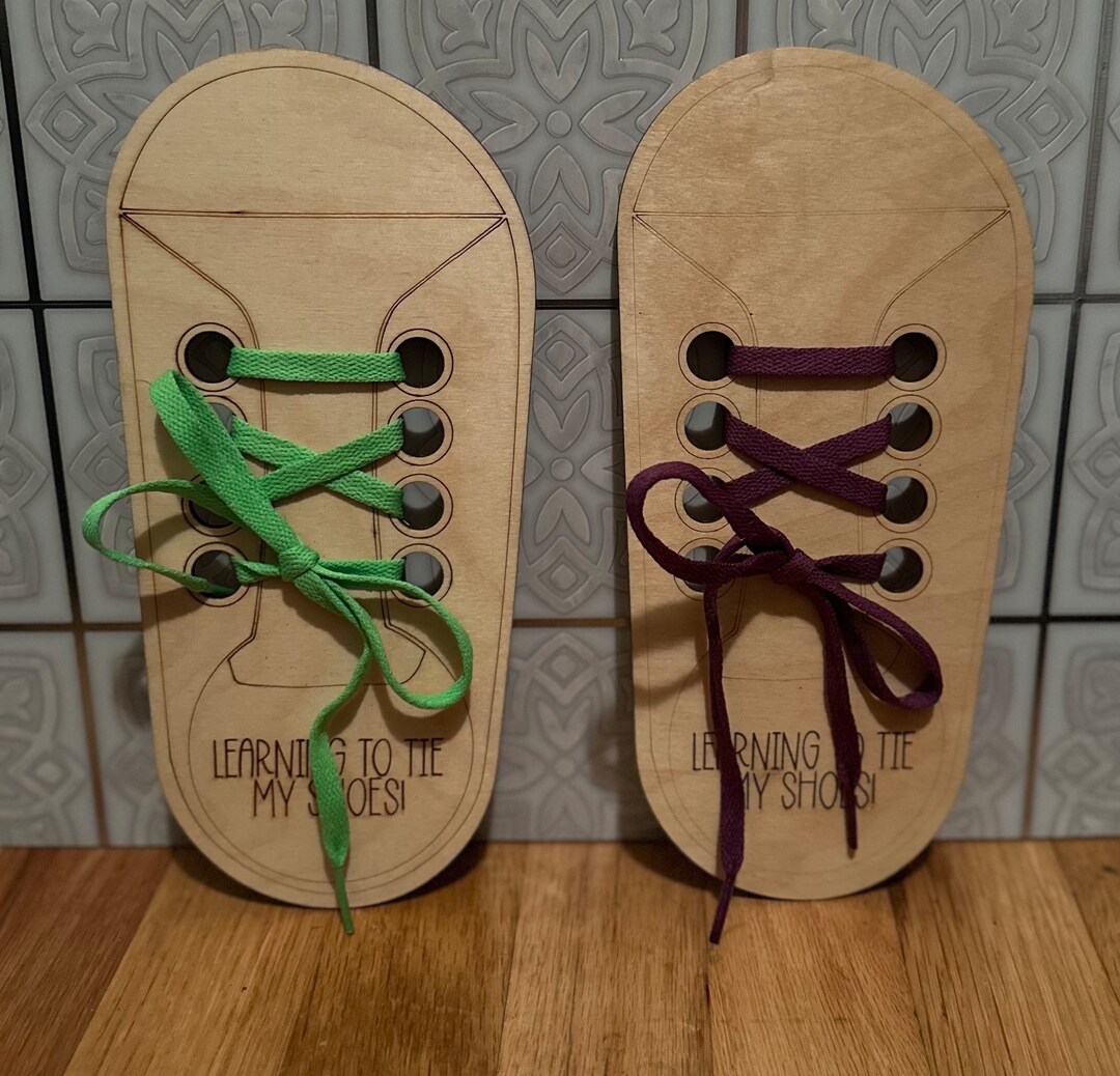 Learning to Tie Your Shoes Board Shoe Lace Board Learn to Tie Shoes ...