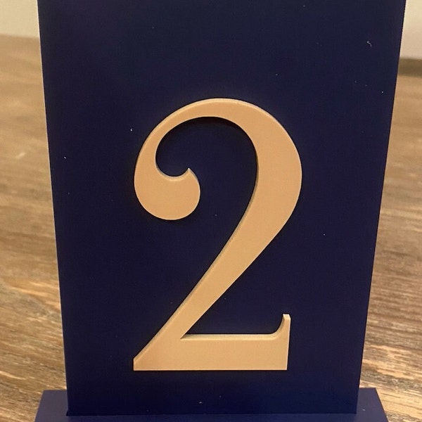Wood Table Numbers - Etsy