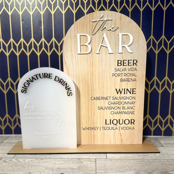 Wedding Bar Sign - Etsy