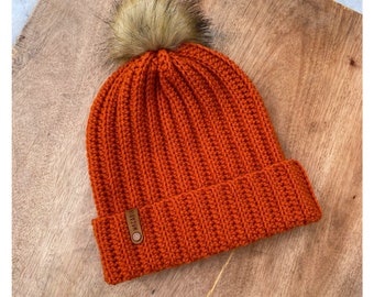 Orange Winter Hat | Etsy