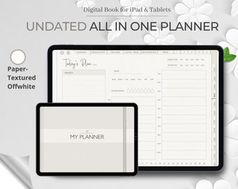 Undated Digital Planner All in One Ultimate Planner iPad Planner ...