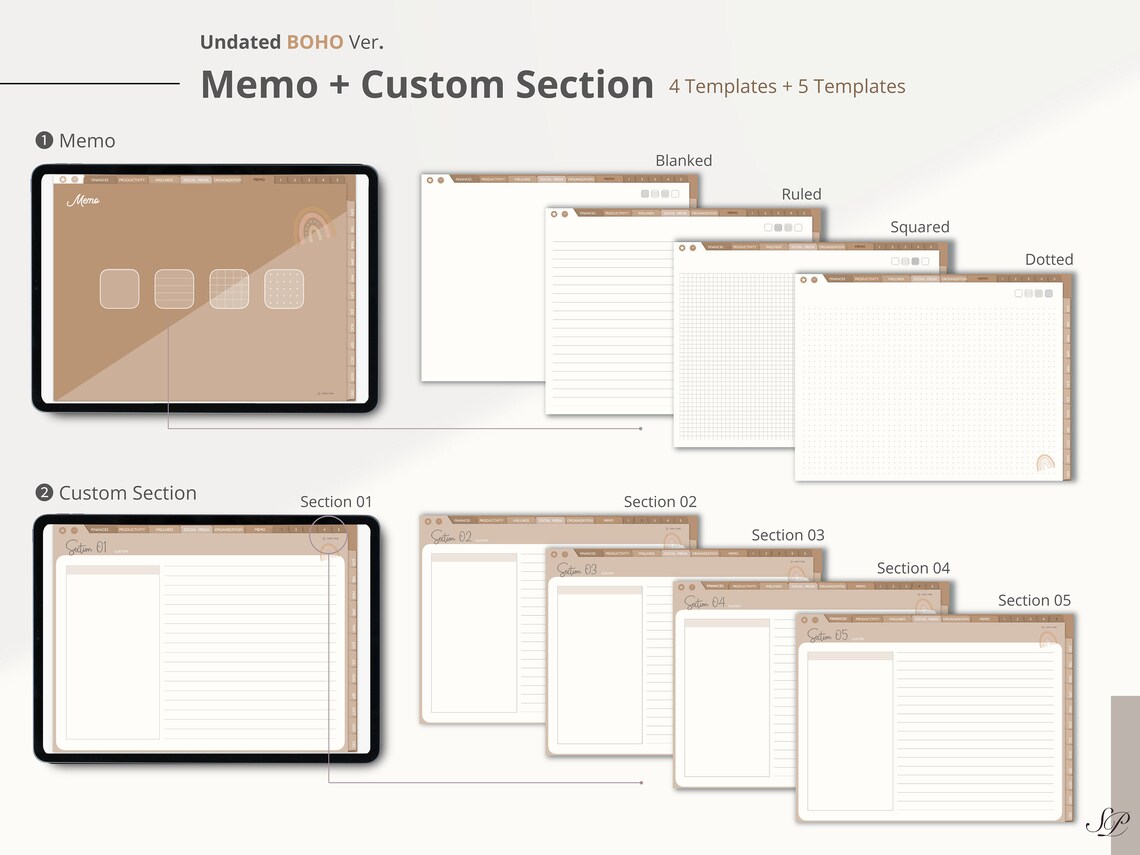 Undated Digital Planner All in One Ultimate Planner iPad - Etsy