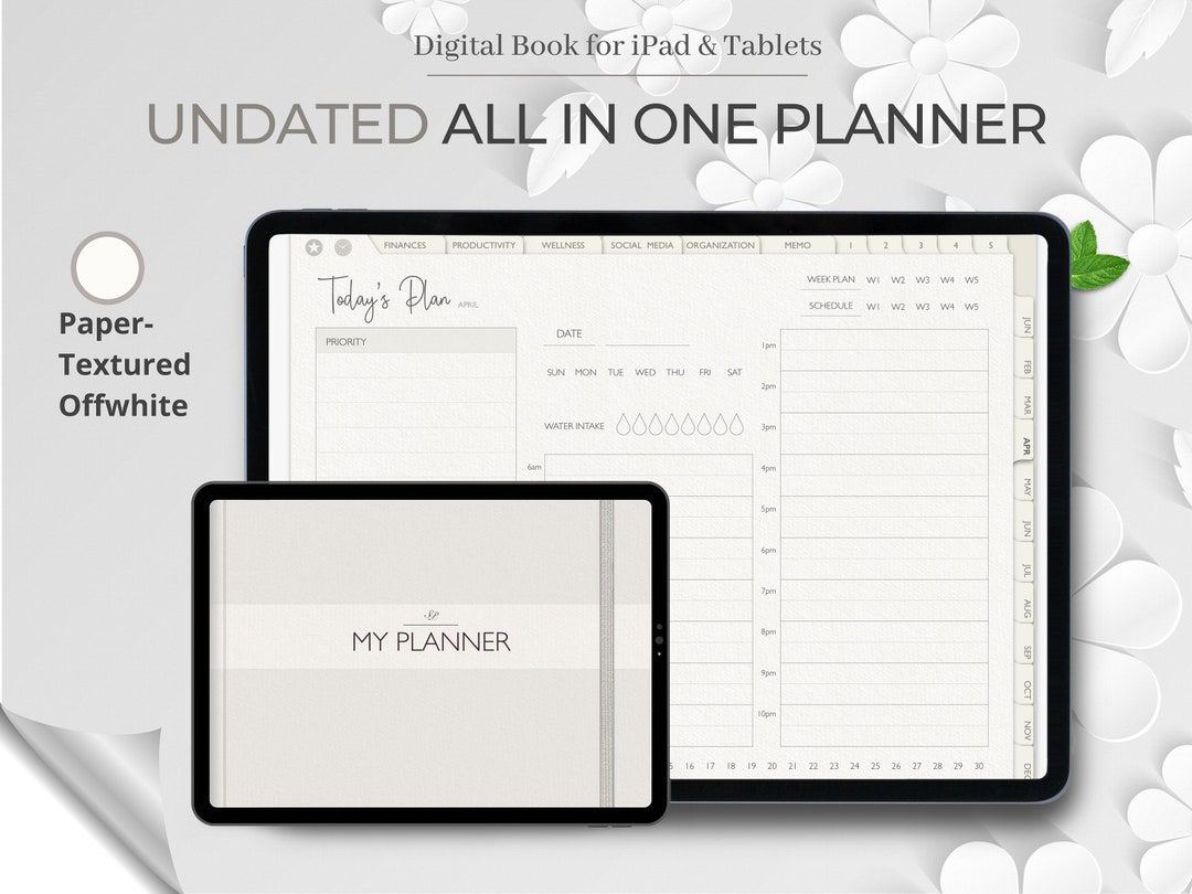 Undated Digital Planner | All in One Ultimate Planner | iPad Planner ...