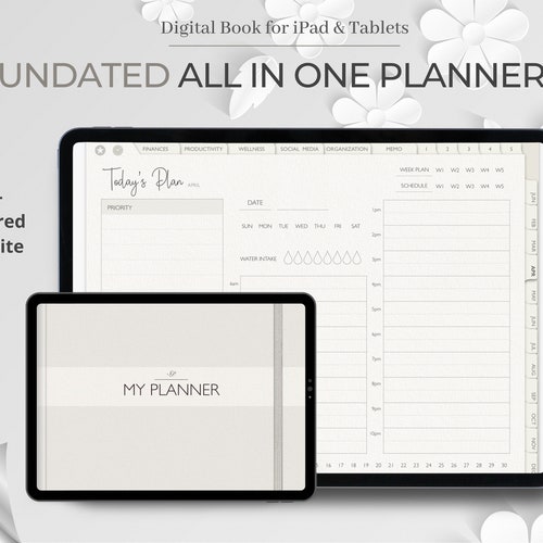 Goodnotes Planner Digital Planner Undated Ipad Planner - Etsy