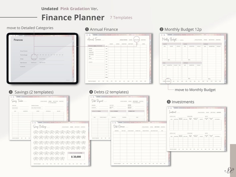 Undated Digital Planner All in One Ultimate Planner iPad Planner ...