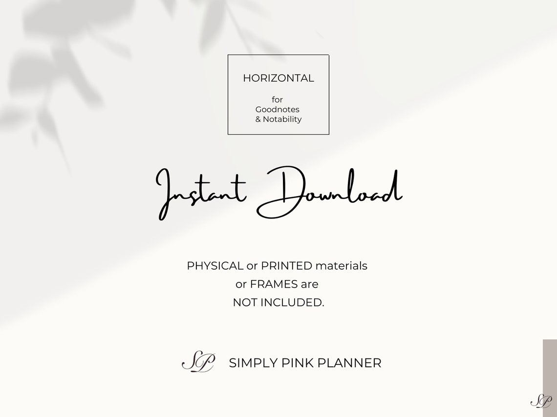 Undated Digital Planner All in One Ultimate Planner iPad - Etsy