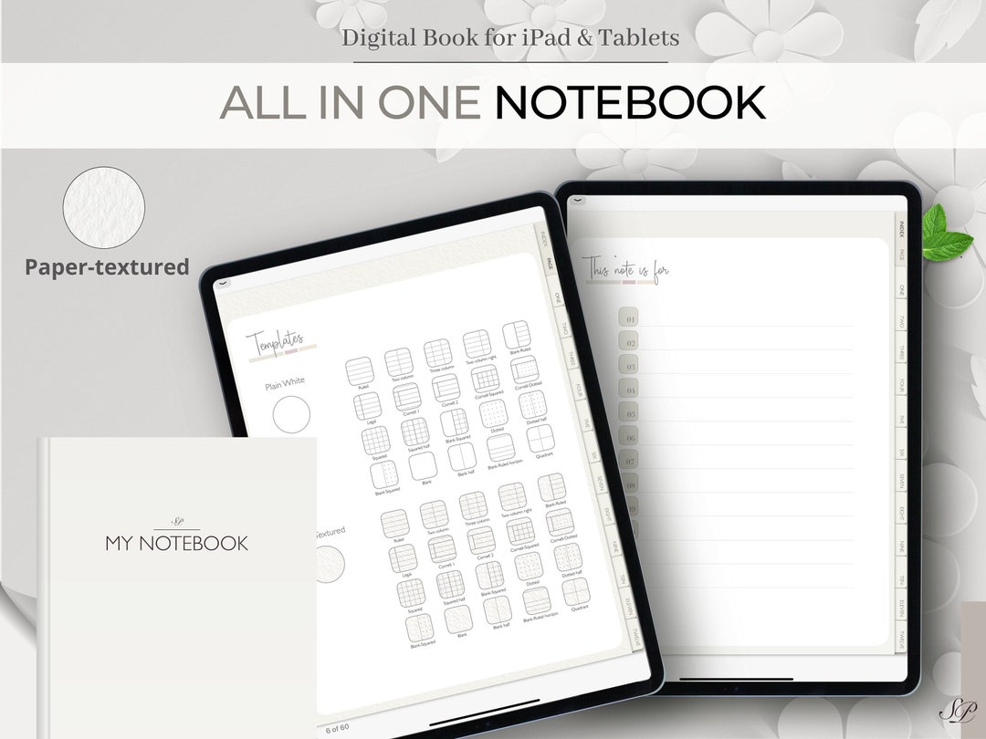 12 Subject Digital Notebook | Digital Journal | iPad Notebook ...