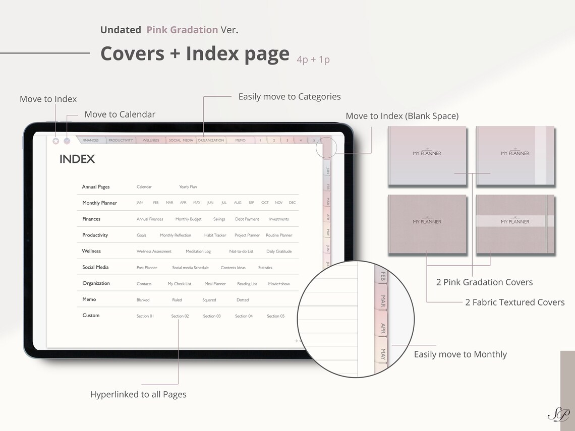 Undated Digital Planner All in One Ultimate Planner iPad - Etsy