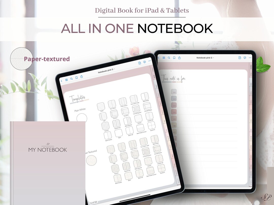 12 Subject Digital Notebook | Digital Journal | iPad Notebook ...