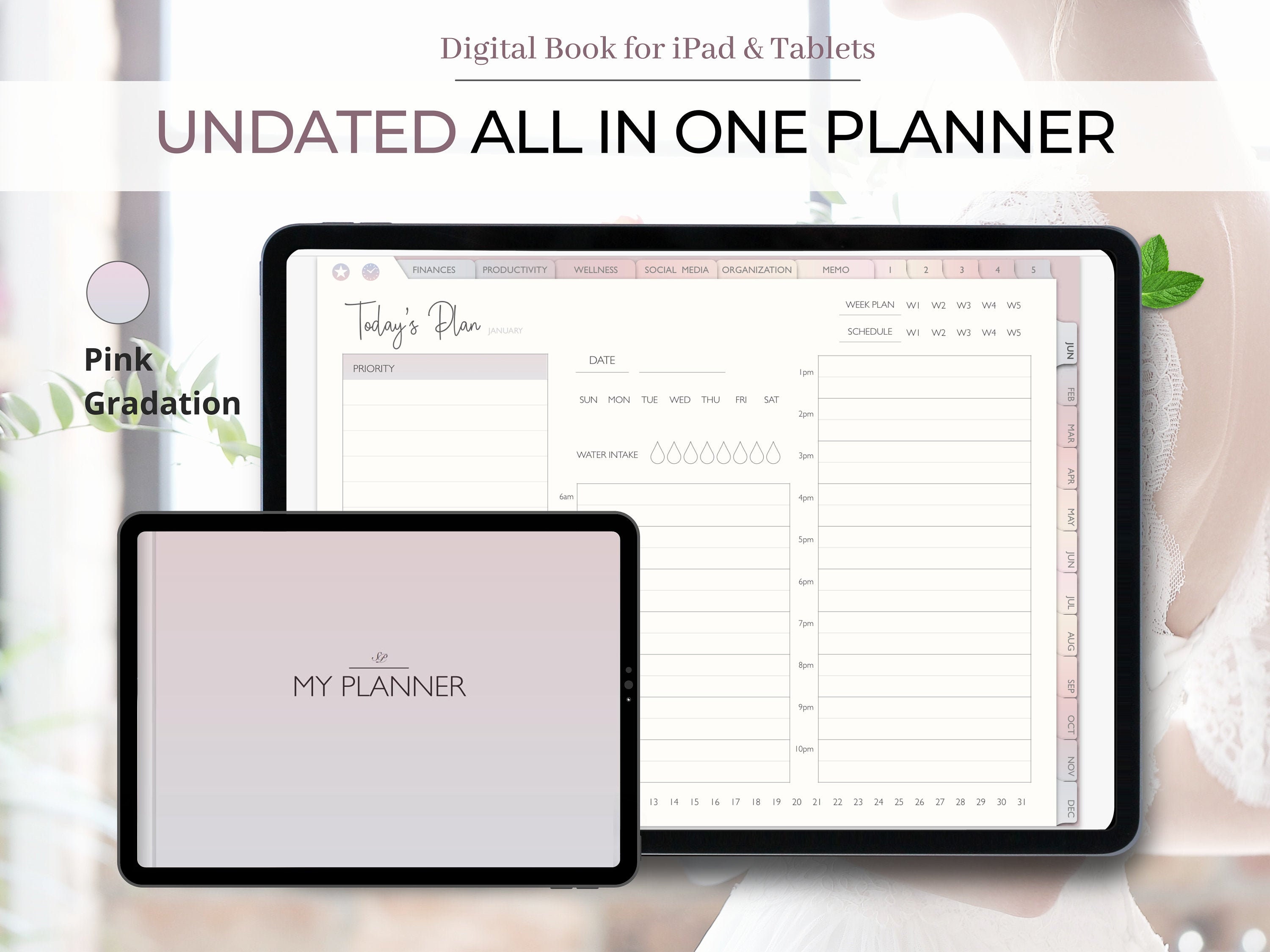 Undated Digital Planner | All in One Ultimate Planner | iPad Planner ...