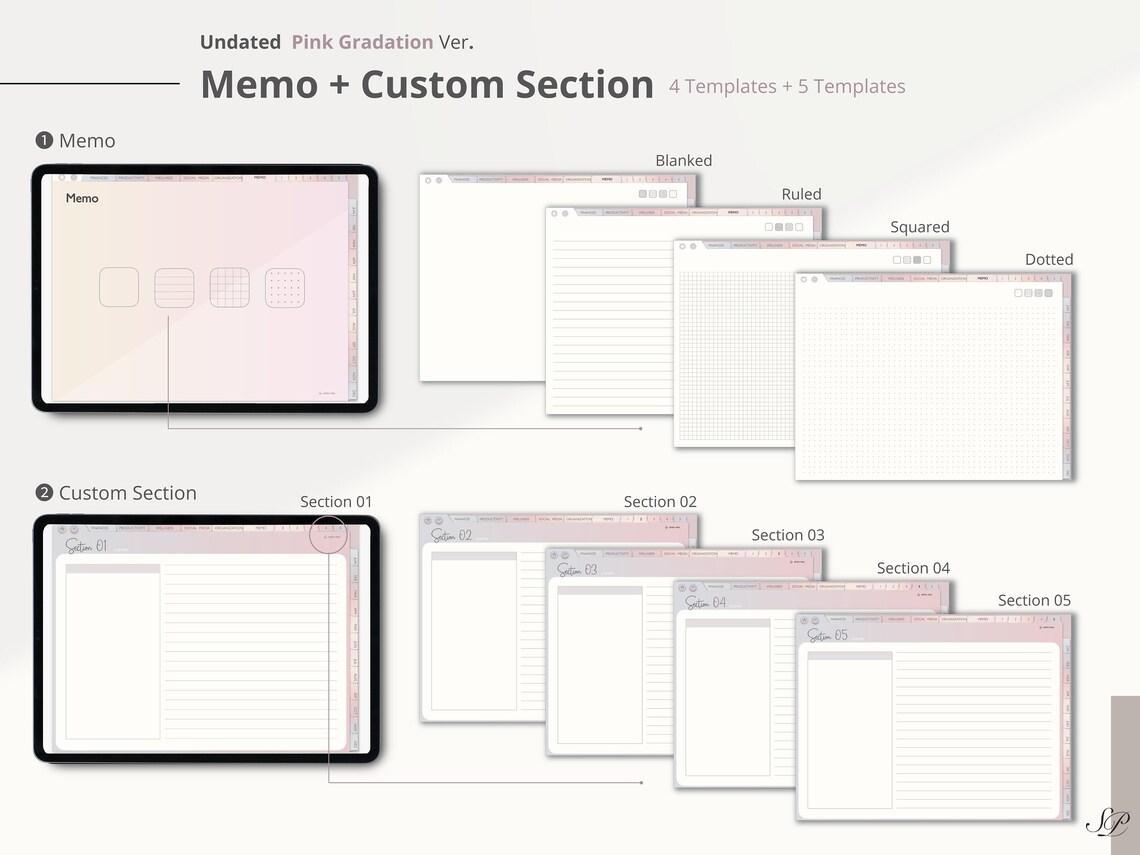 Undated Digital Planner All in One Ultimate Planner iPad - Etsy