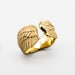 Gold Plated Sterling Silver Icarus Ring – Fantasy Wing Statement ...