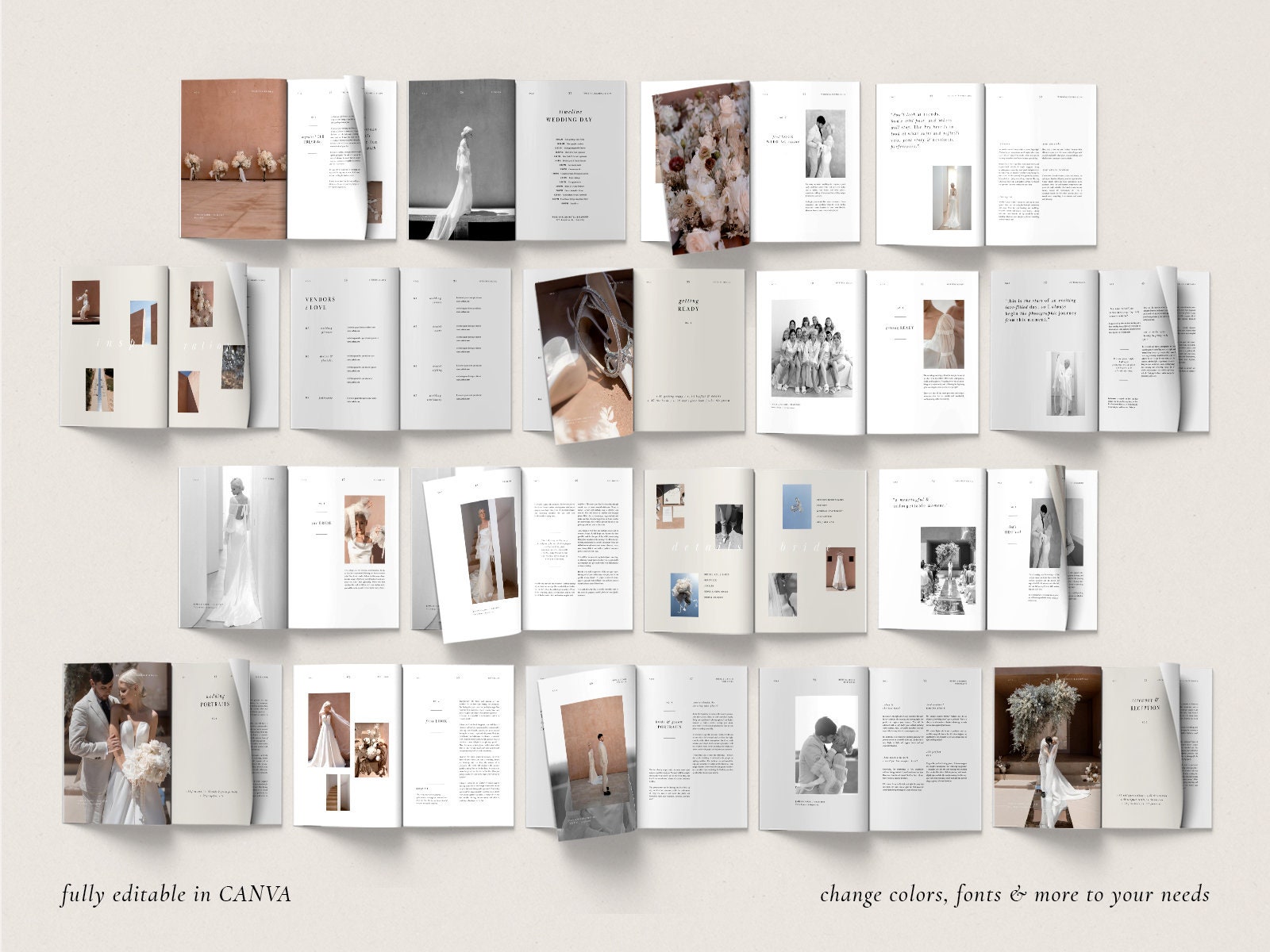 Modern CANVA Client Welcome Guide for Wedding Photographers ...