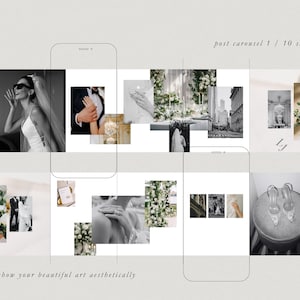 Elegant Carousel Instagram Post Templates for Wedding Photographers ...
