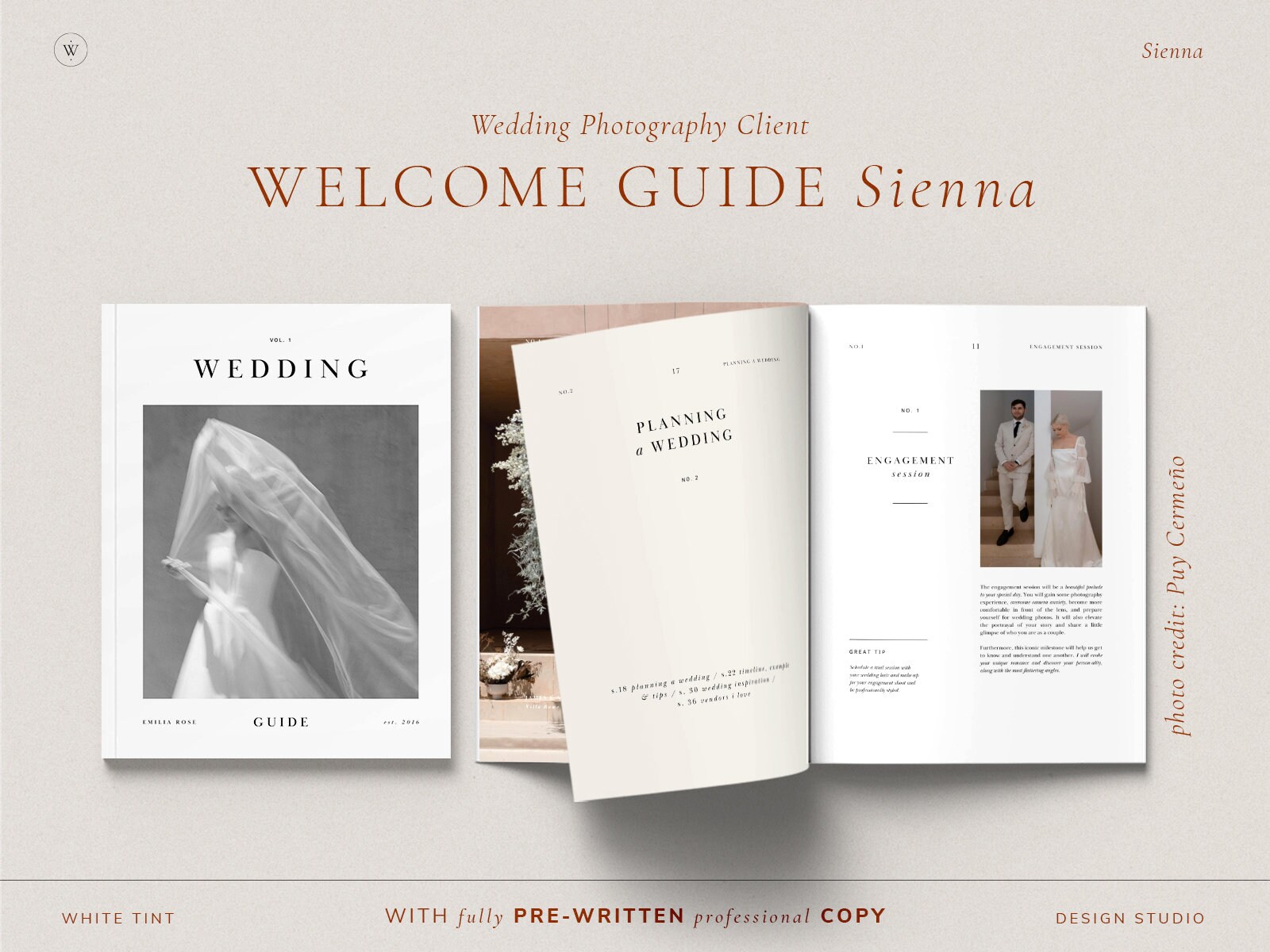 Modern CANVA Client Welcome Guide for Wedding Photographers ...