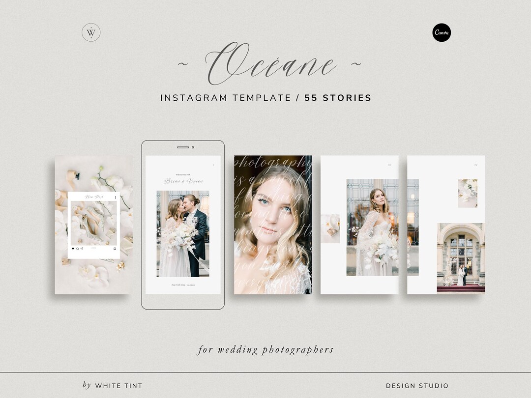 Elegant Instagram Story Templates for Wedding Photographers and ...