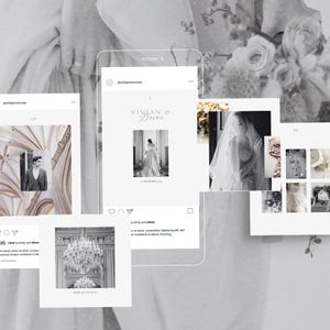 Luxury Carousel Instagram Post Templates for Wedding Photographers ...